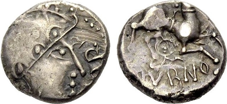 AEDUI Quinar 1. Jh. v.Chr. Anorbos/ Dubnorex-Typus VF | MA-Shops