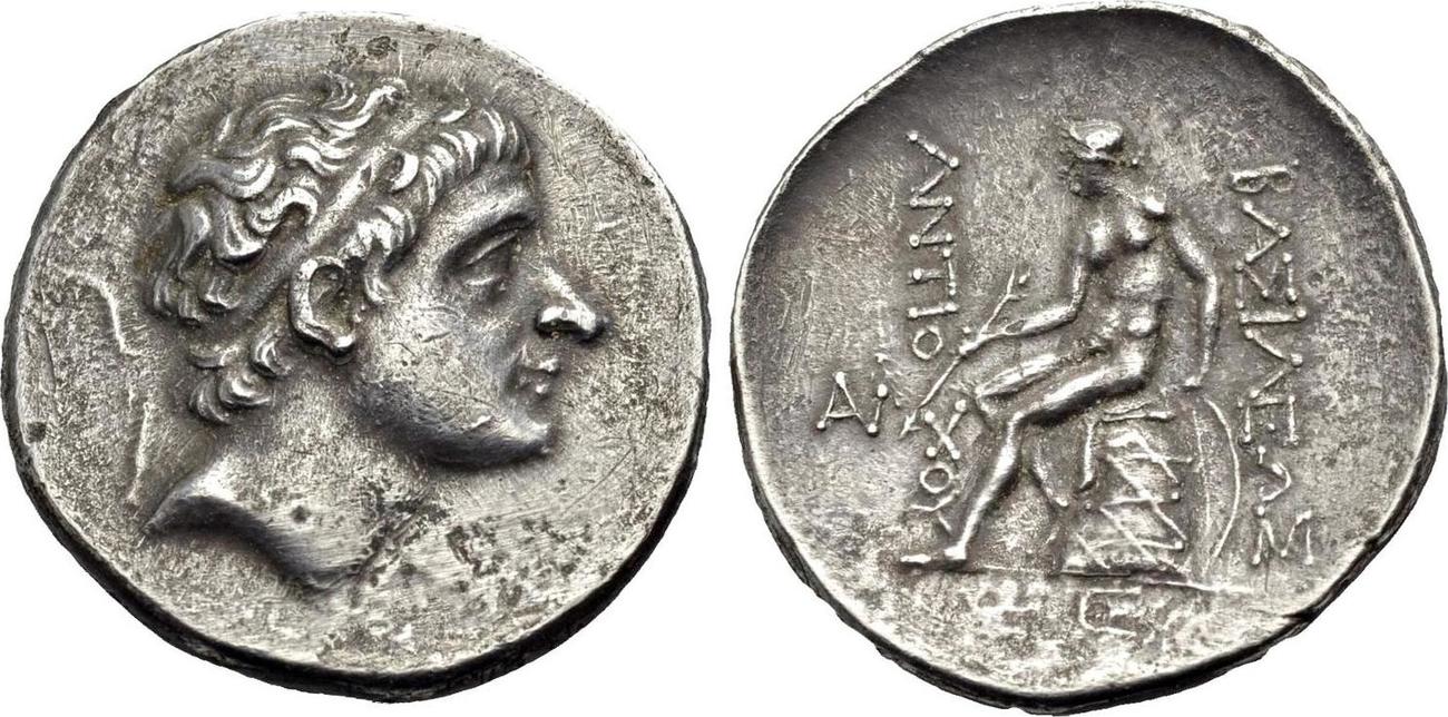 KÖNIGREICH DER SELEUKIDEN AR Tetradrachmon 261-246 v. Chr. ANTIOCHUS II ...