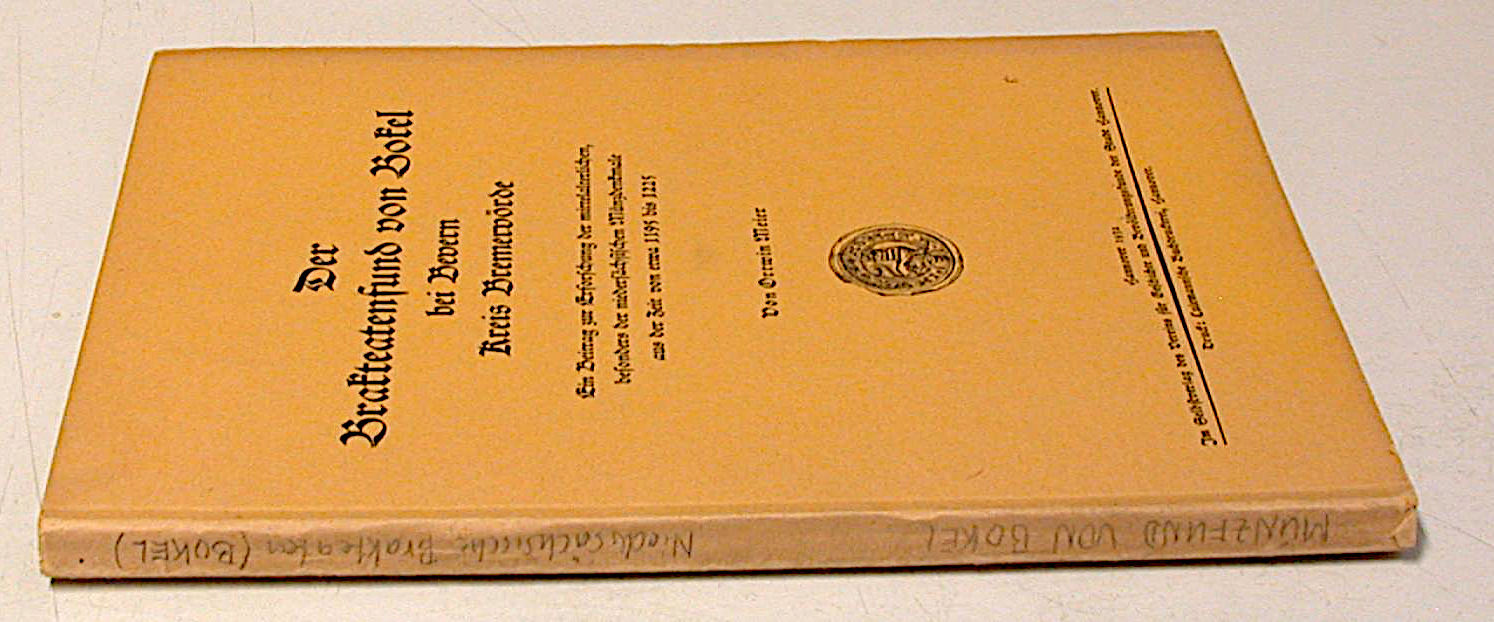 MEIER, O. 1932 DER BRAKTEATENFUND VON BOKEL | MA-Shops