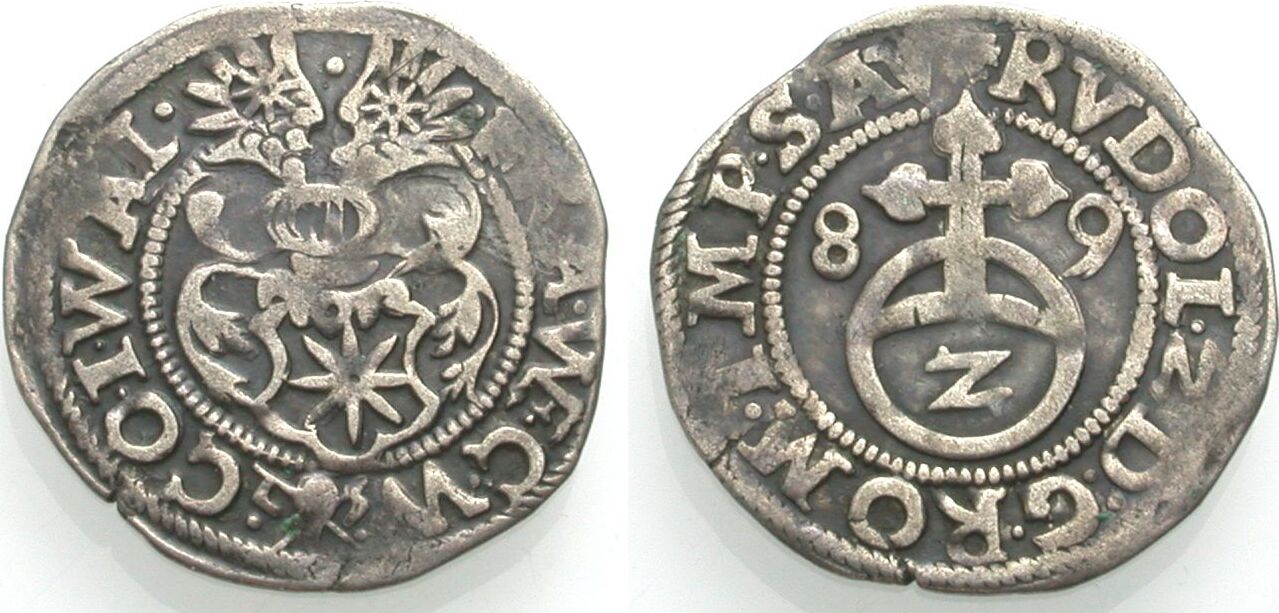 WALDECK Halbbatzen 1589 FRANZ III., WILH. ERNST, CHRISTIAN und WOLRAD ...