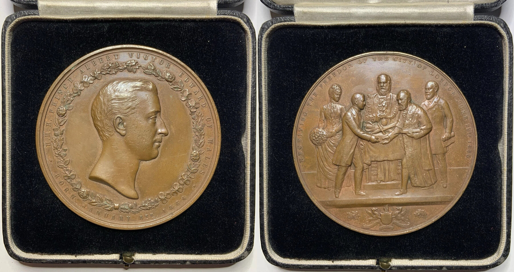 Great Britain 1885 Medal Freedom of the City of London EF | MA-Shops