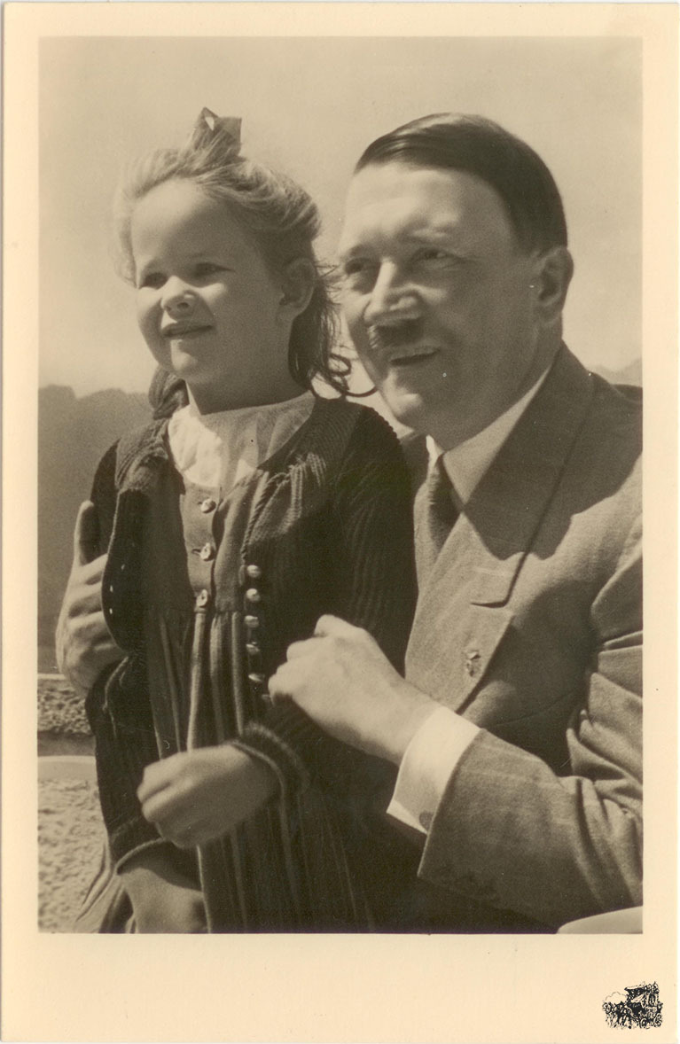 Österreich Fotokarte Adolf Hitler mit Mädchen | MA-Shops