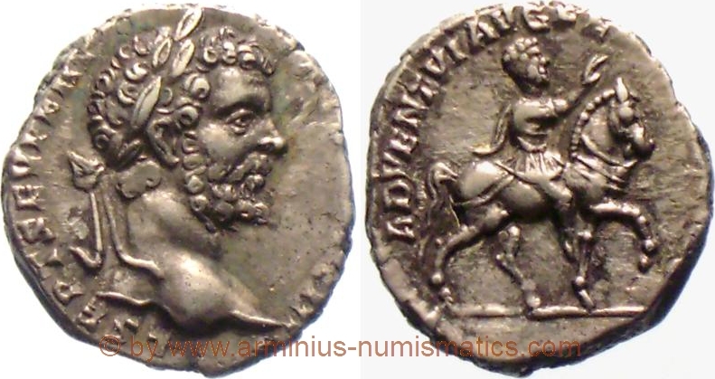 Roman Empire Denar 196-197 n. Chr. Septimius Severus EF | MA-Shops