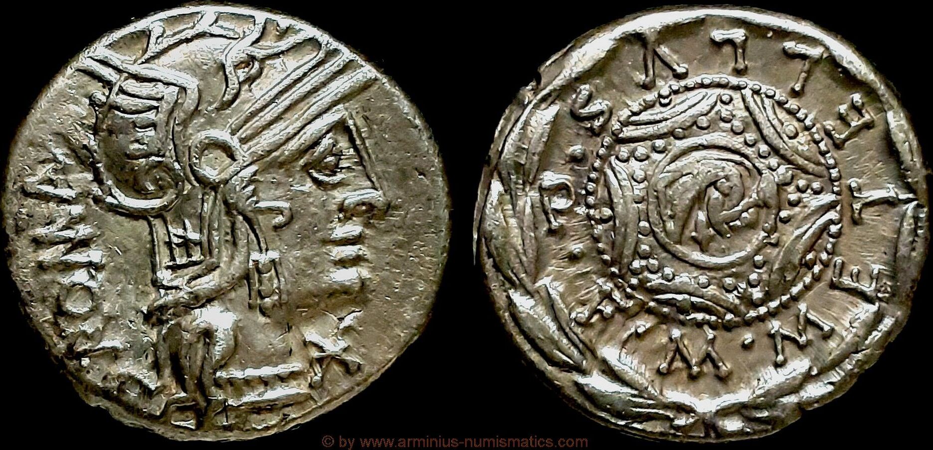Roman Republic Denar 127 v. Chr. moneyer Marcus Caecilius Metellus nEF ...
