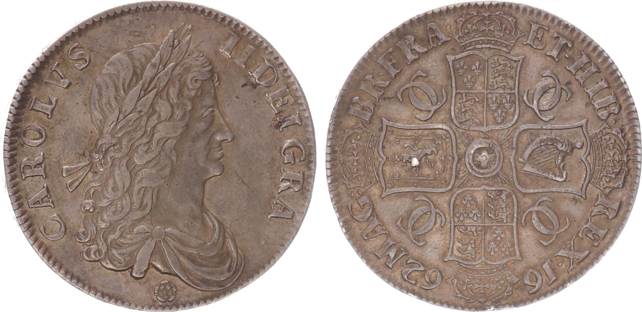 Großbritannien Crown 1662 Charles II. 1660-1685 EF | MA-Shops
