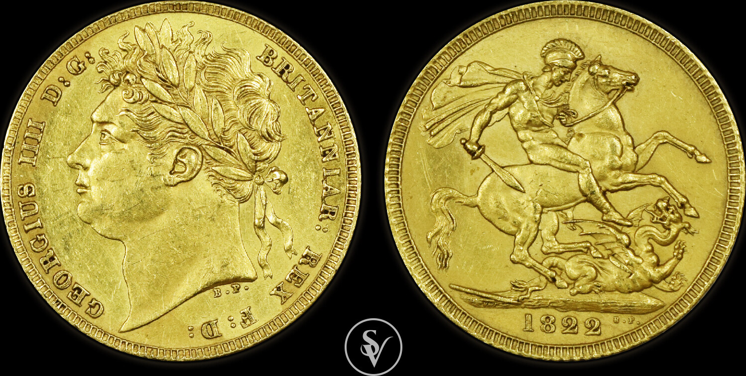 Great Britain 1 sovereign 1822 George VI | MA-Shops