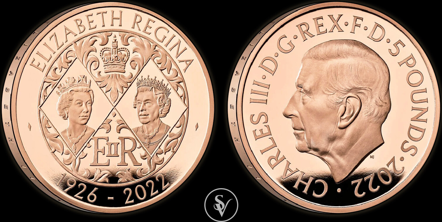 Great Britain 5 pounds 2022 King Charles III proof | MA-Shops