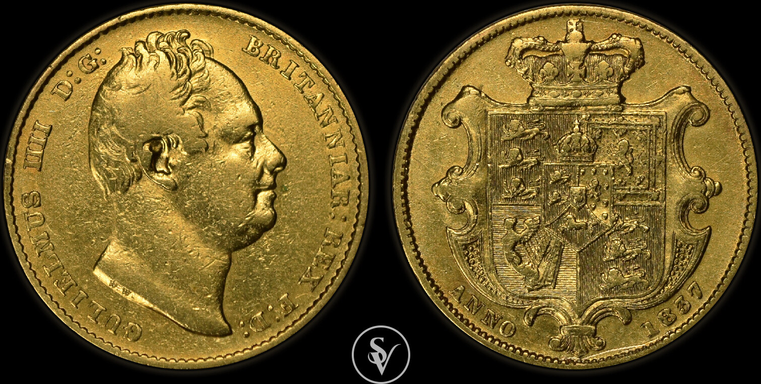 Great Britain 1 sovereign 1837 William IV | MA-Shops