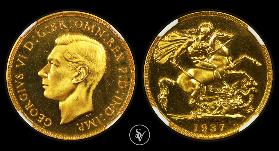 G.BRITAIN 2 pounds 1937 George VI NGC PF 64 CAMEO | MA-Shops