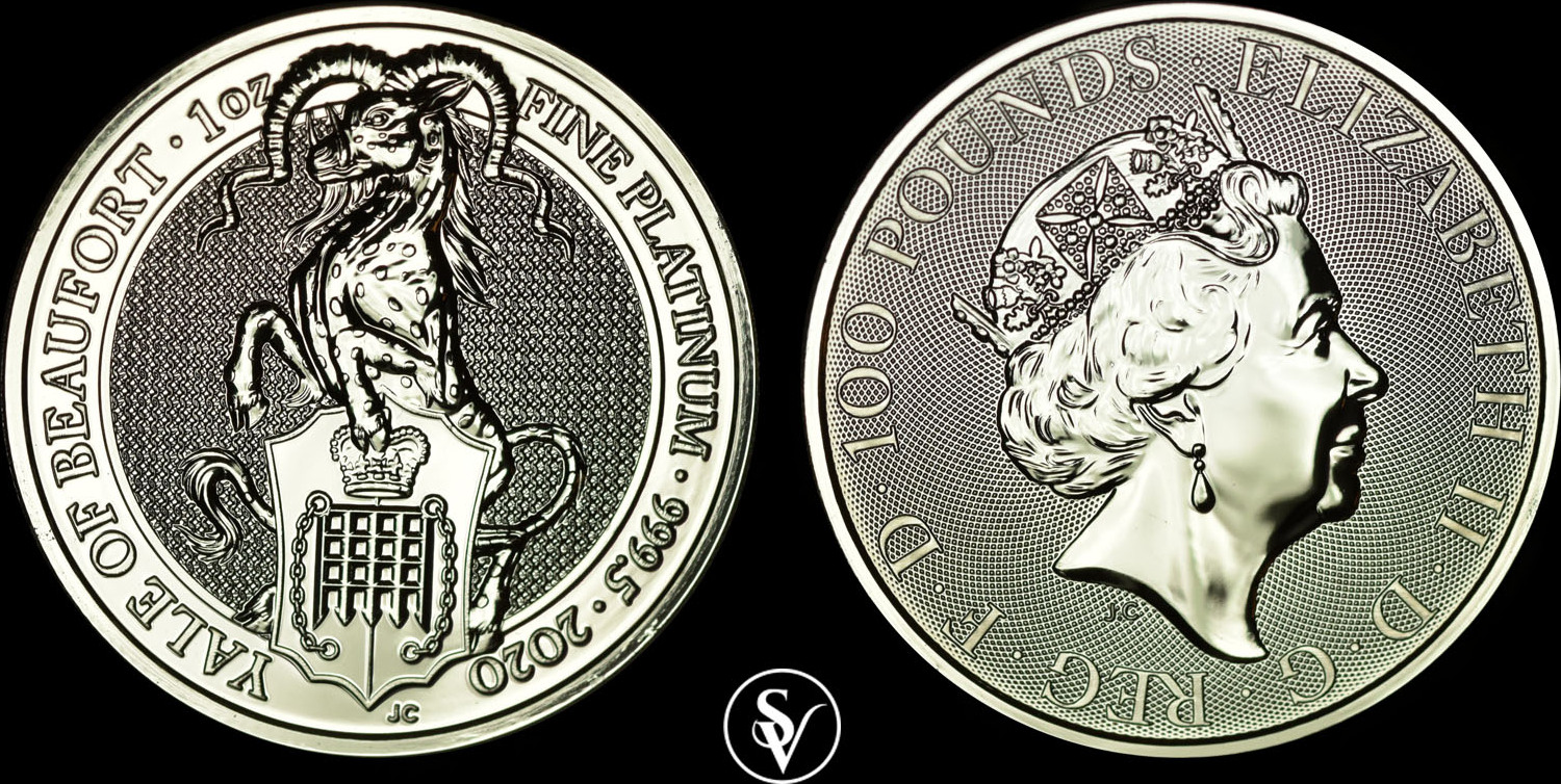 Great Britain 100 pounds 2020 Queen's Beast Yale of Beaufort | MA-Shops