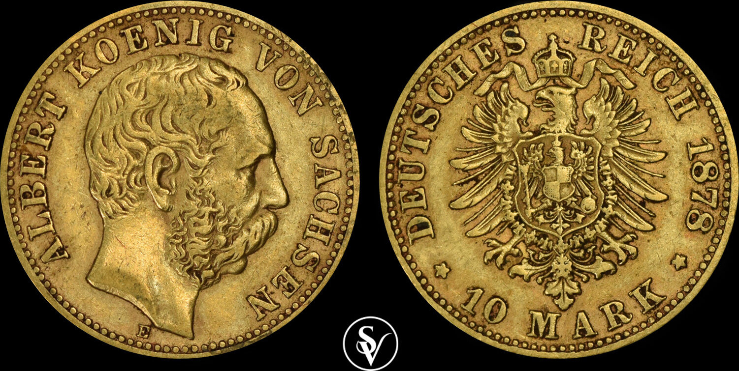 Germany 10 mark 1878 Albert | MA-Shops