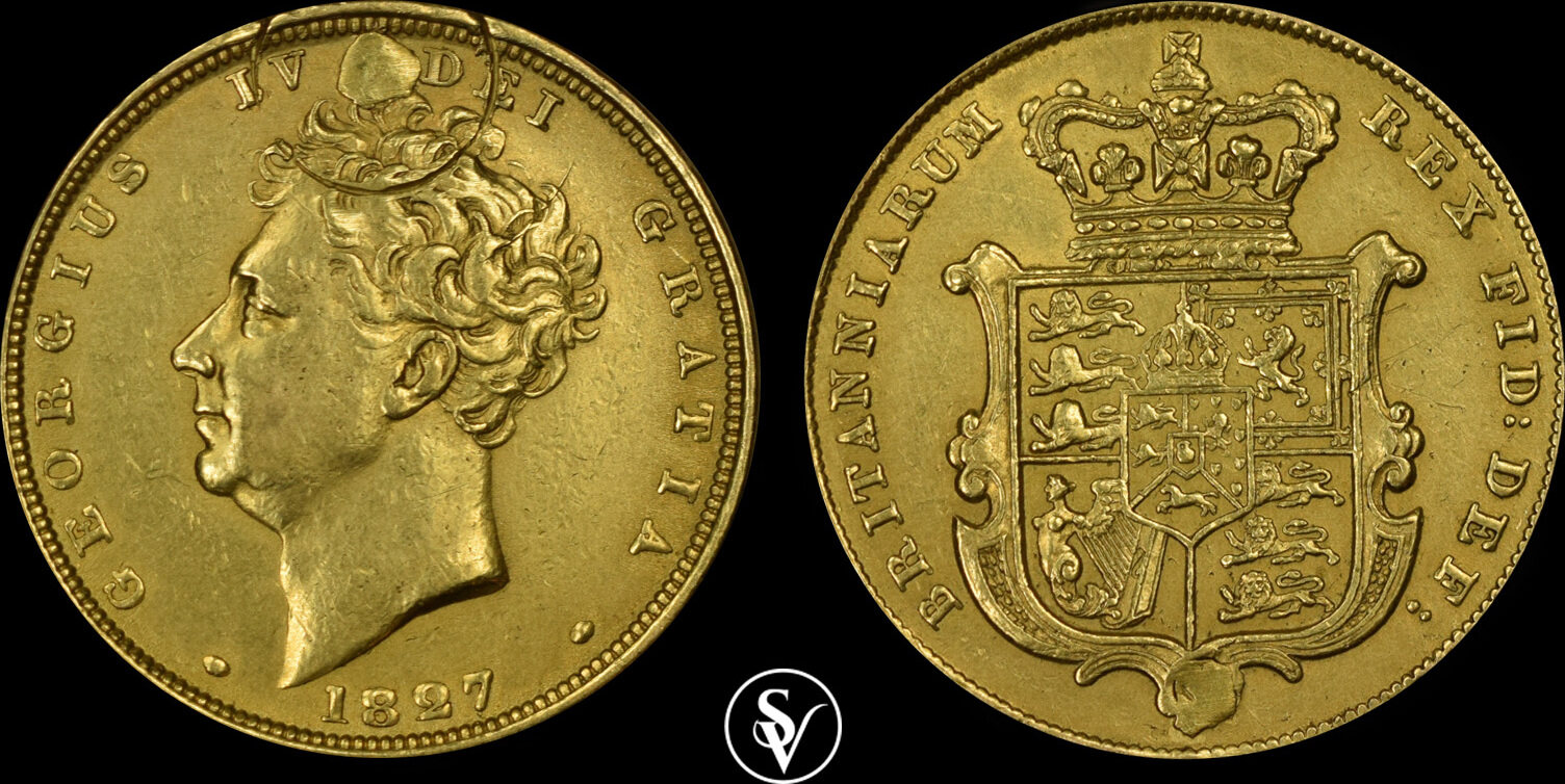 Great Britain 1 sovereign 1827 George IV | MA-Shops