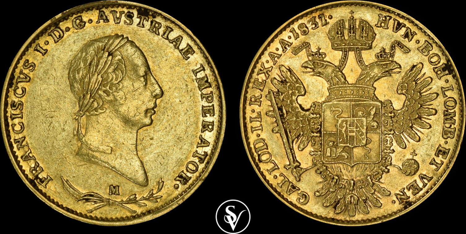 Italian States 1/2 Sovrano 1831 Franz I | MA-Shops