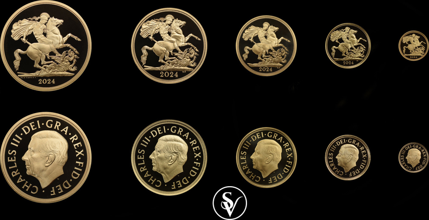 Great Britain 5 coin set 2024 Charles III proof | MA-Shops