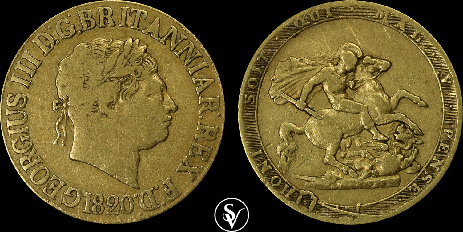 Great Britain 1 sovereign 1820 George III | MA-Shops