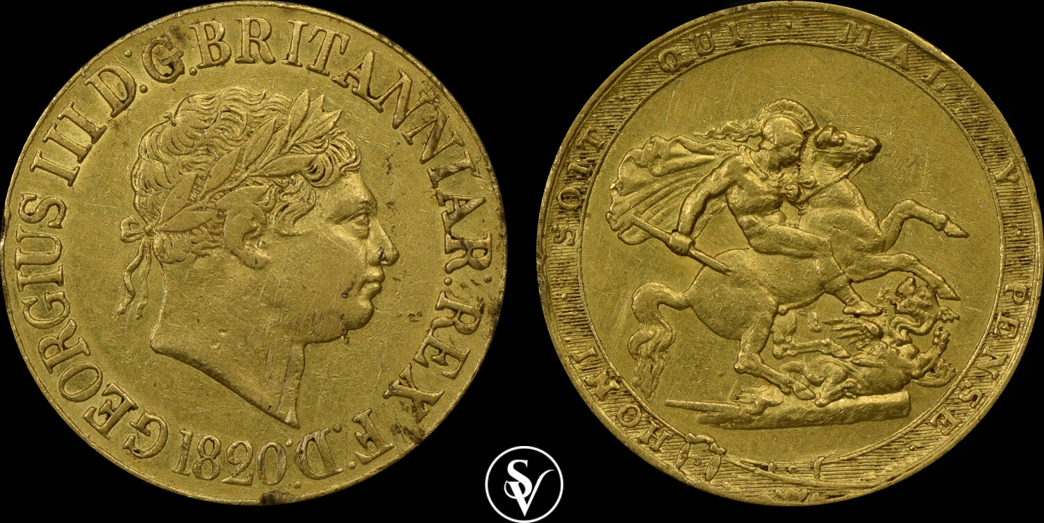 Great Britain 1 sovereign 1820 George III | MA-Shops