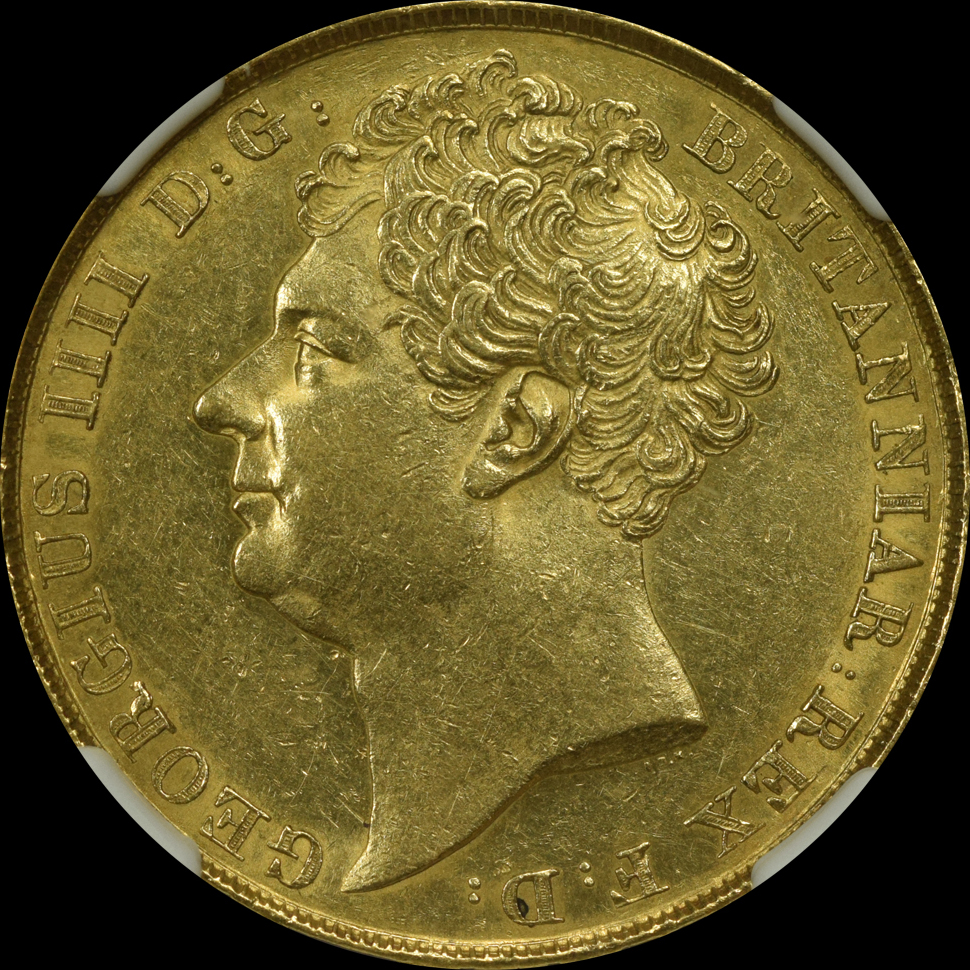 G.BRITAIN 2 pounds 1823 George IV NGC AU 58 | MA-Shops