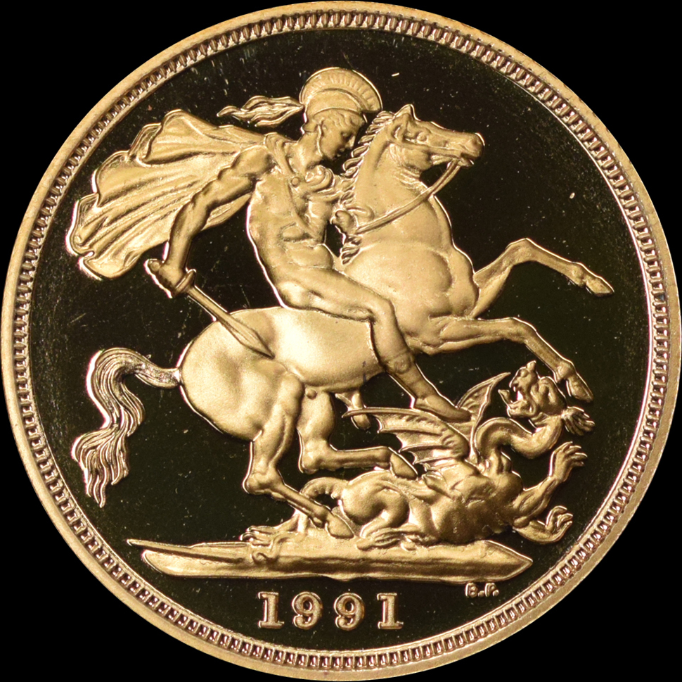 Great Britain 1 sovereign 1991 Elizabeth II proof | MA-Shops