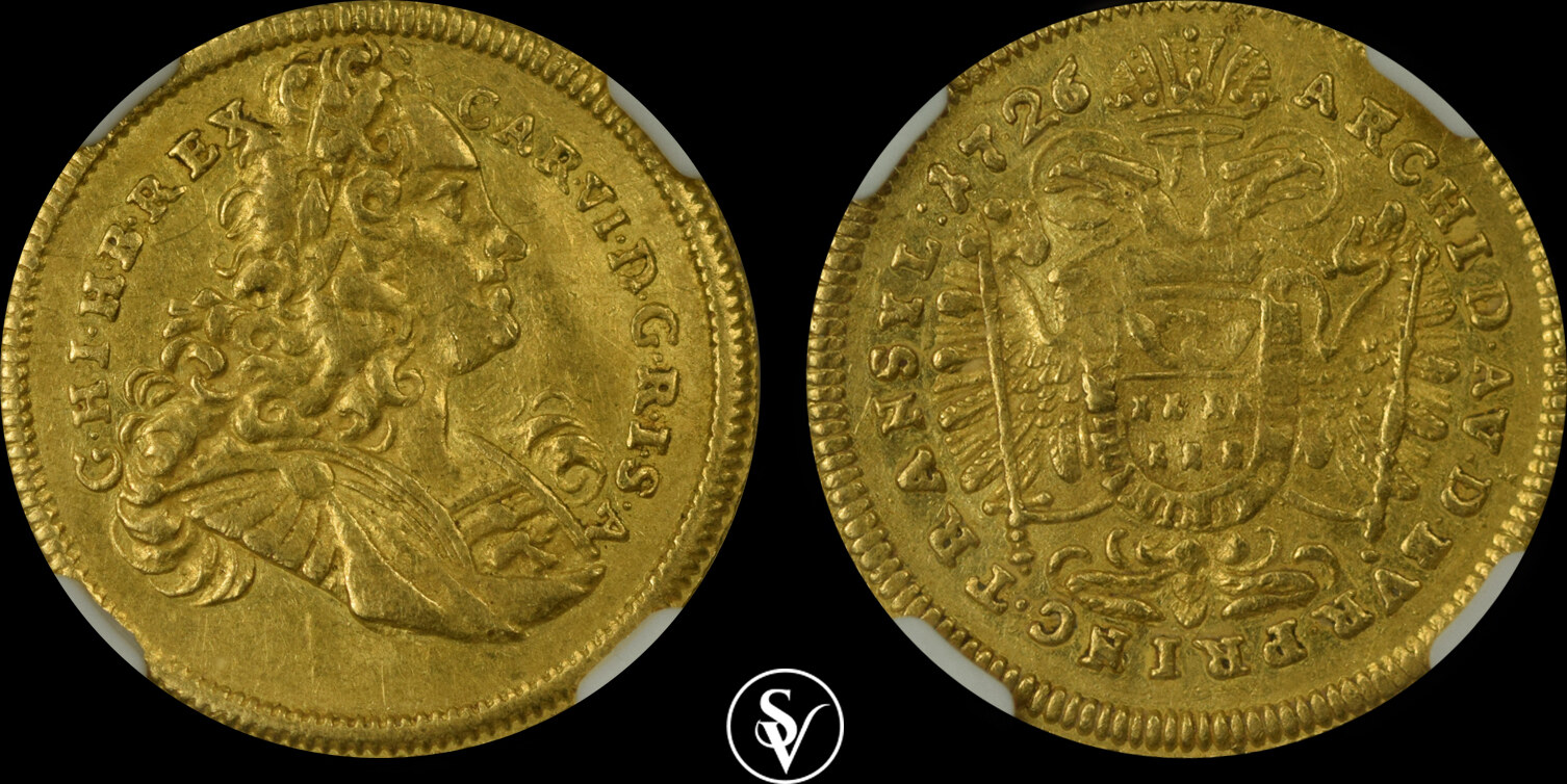 HUNGARY DUCAT 1726 Charles III NGC AU 53 | MA-Shops