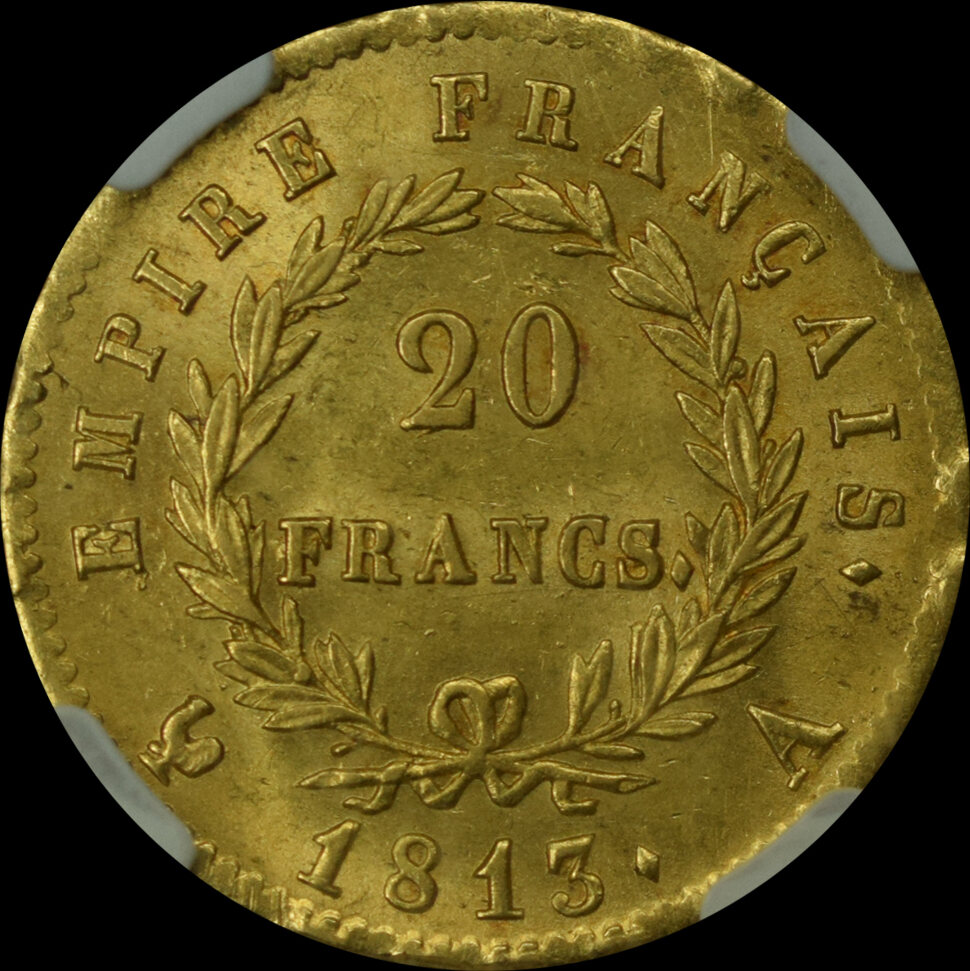 FRANCE 20 Francs 1813A Napoleon I NGC MS 62 | MA-Shops