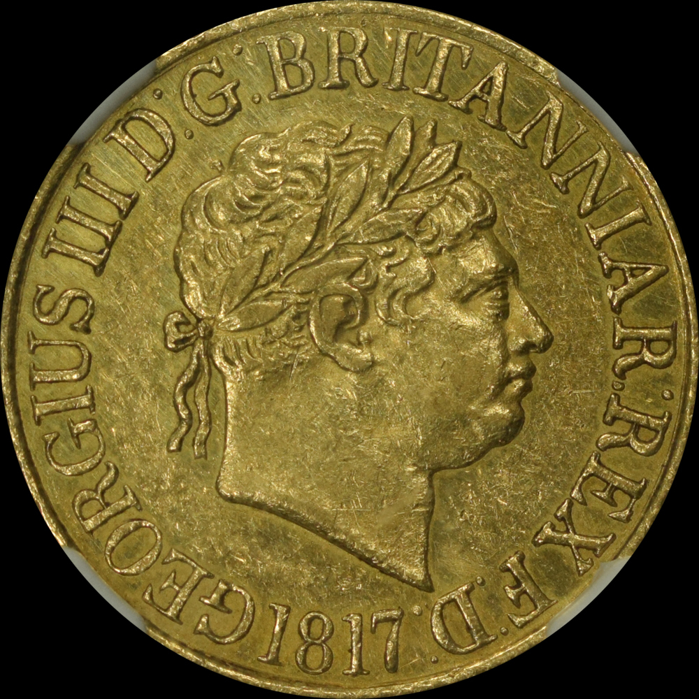Great Britain sovereign 1817 George III AU58 NGC | MA-Shops