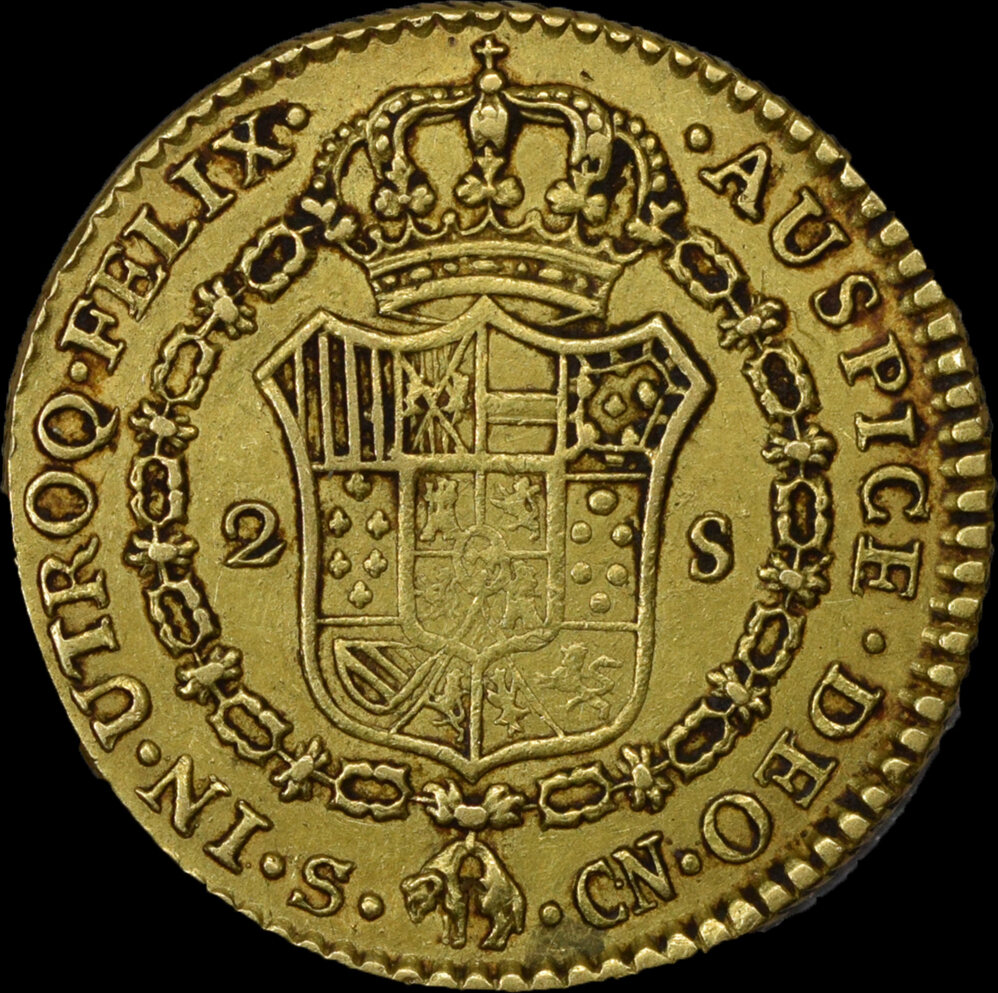 Spain 2 Escudos 1802 Charles IV | MA-Shops
