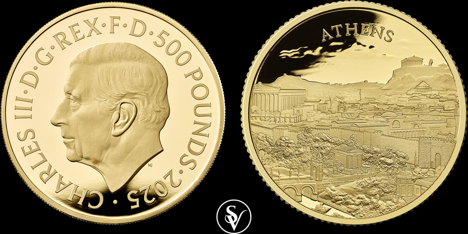 Great Britain 500 pounds 2025 Athens City views | MA-Shops