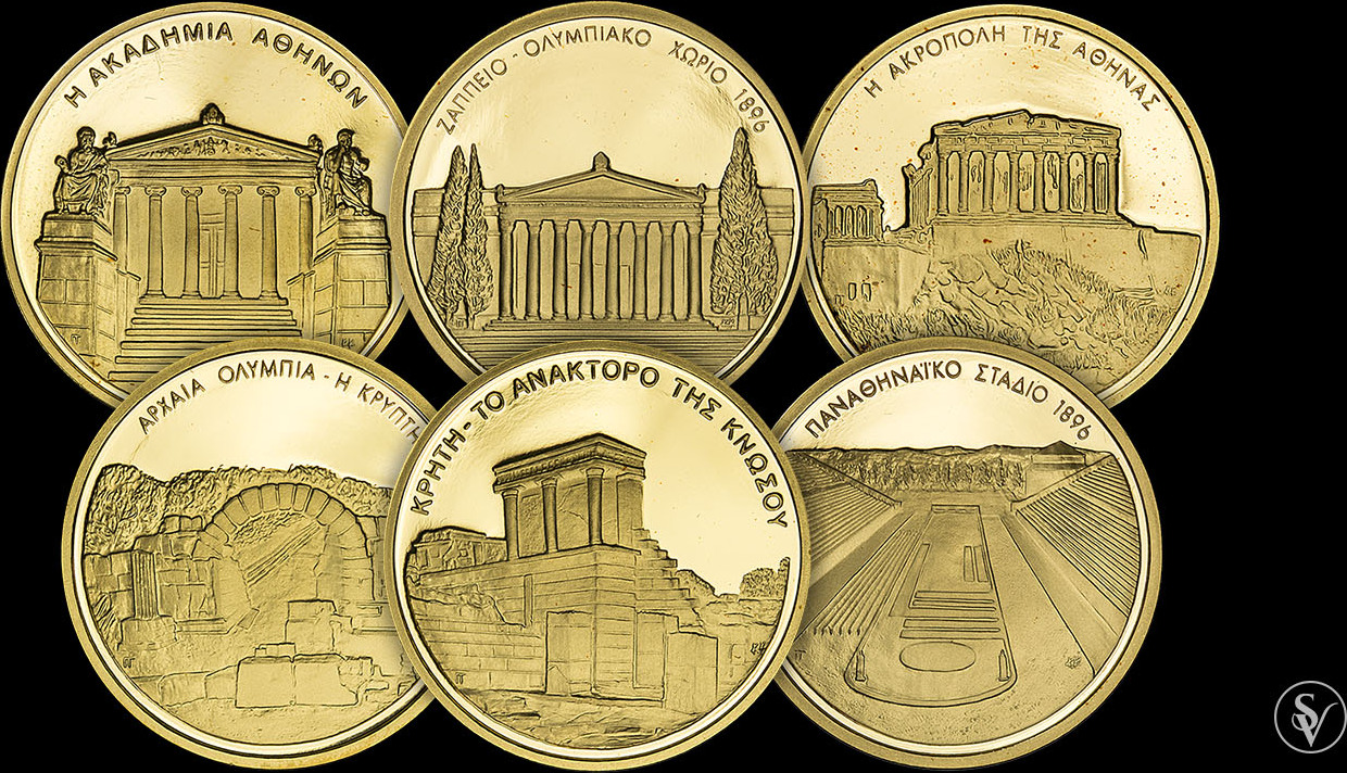 GREECE Euro 2004 Olympic Games Commemorative set 18 coins | MA-Shops