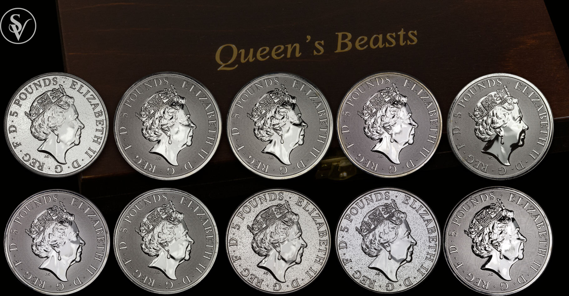 Great Britain 2016-2021 Queens Beasts Series full set 10 coins | MA-Shops