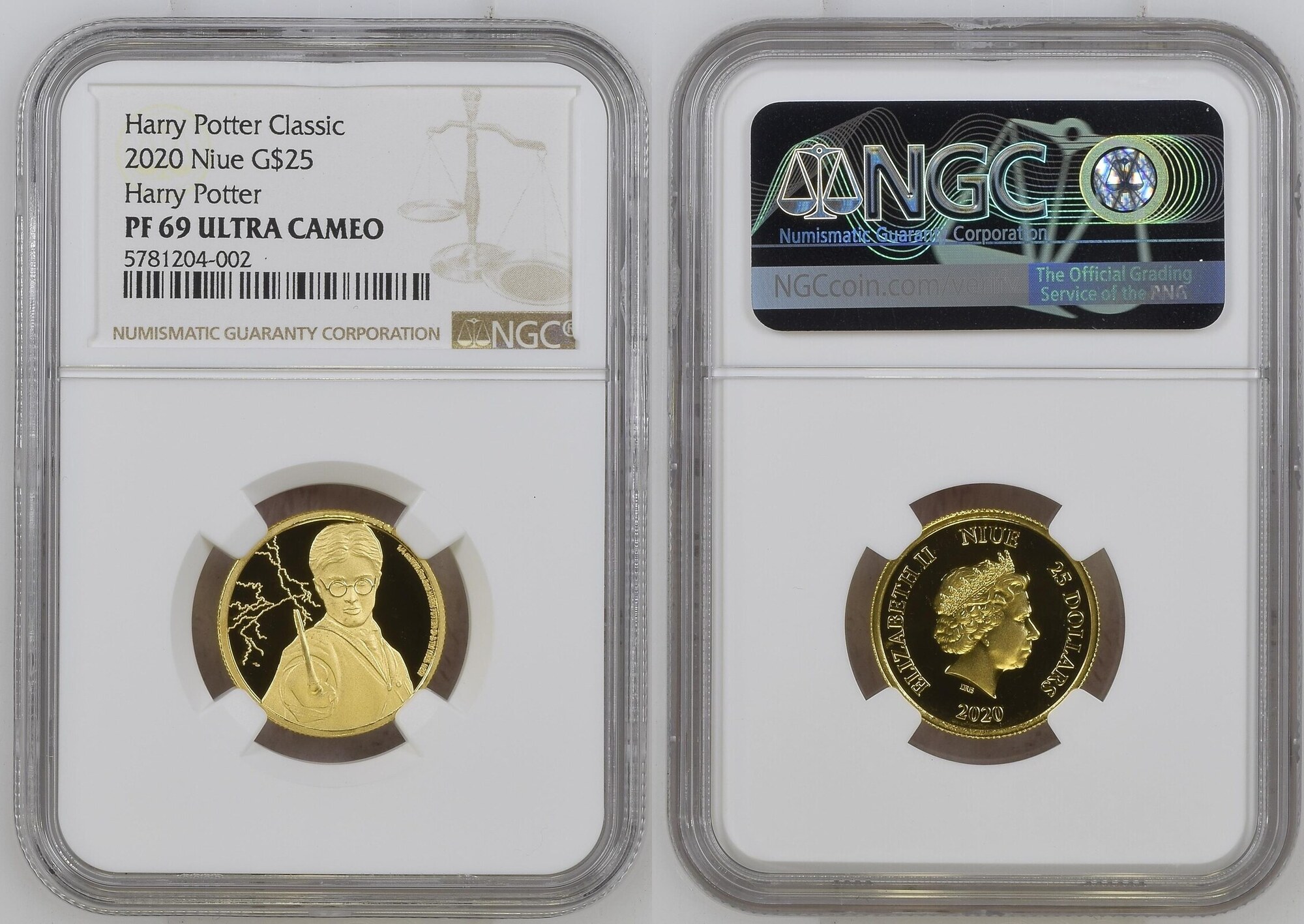 Niue G$25 2020 Harry Potter Classic NGC PF 69 ULTRA CAMEO | MA-Shops