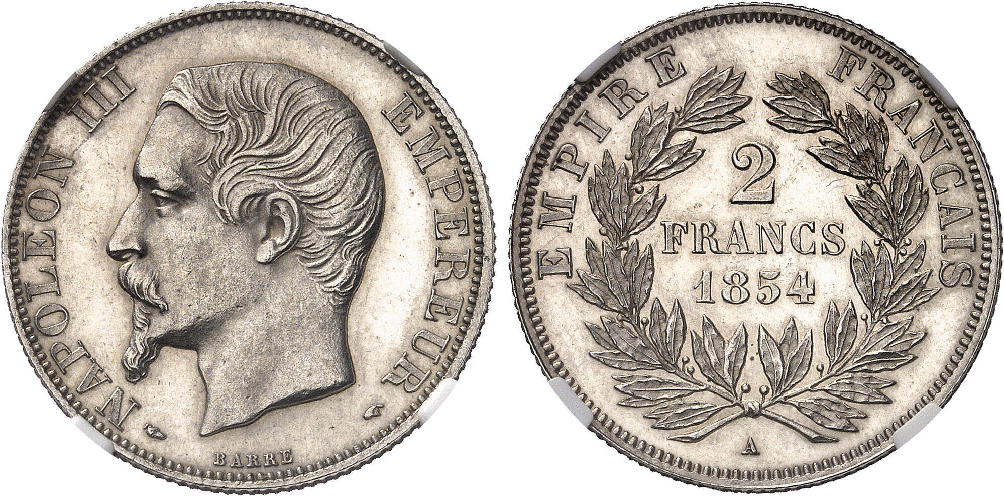 France - Napoléon III - 2 francs 1854 - NGC PF61 | MA-Shops