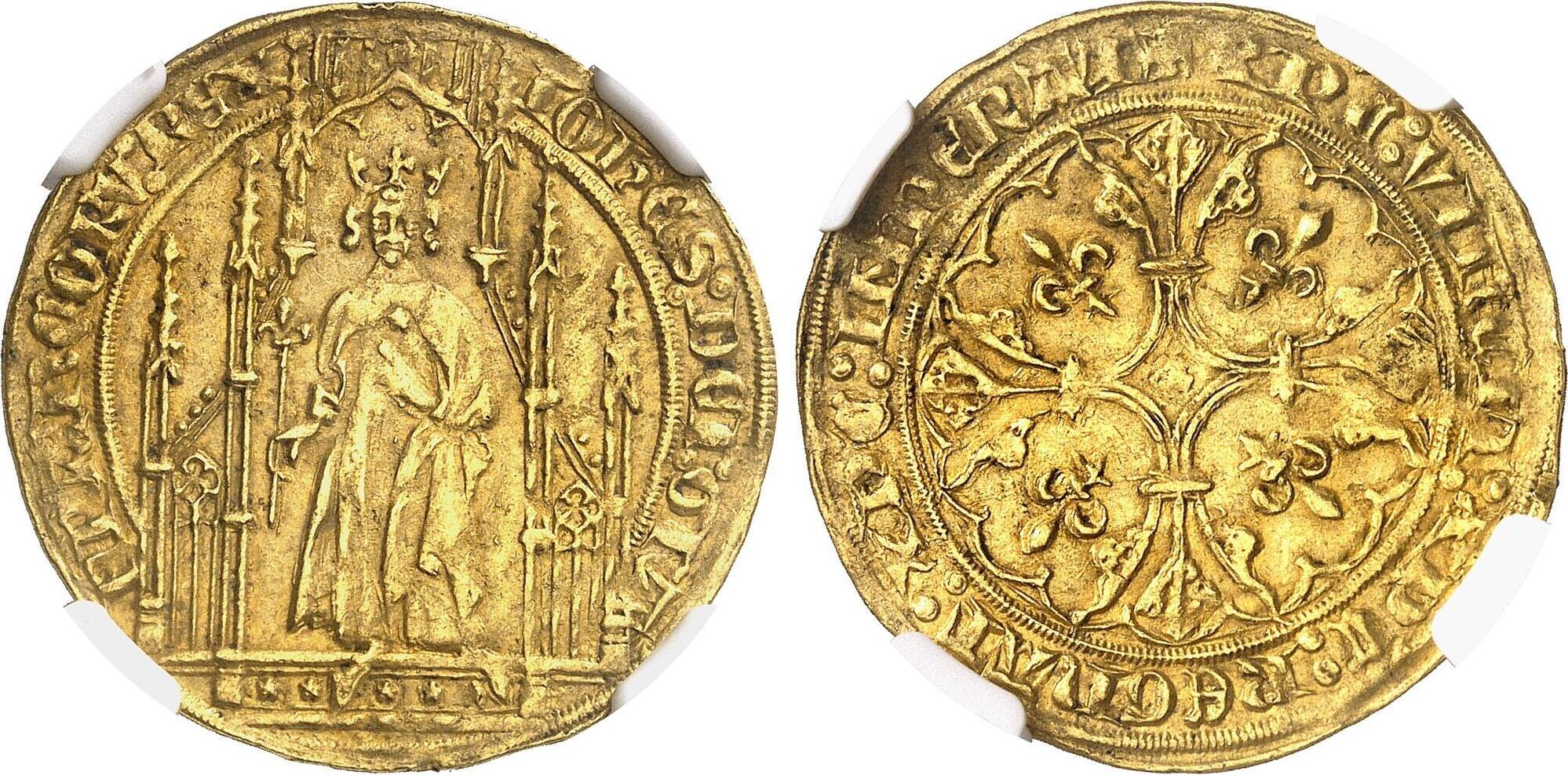 FRANCE 1350-1364 Jean II le Bon - Royal d'or - NGC MS 61 | MA-Shops