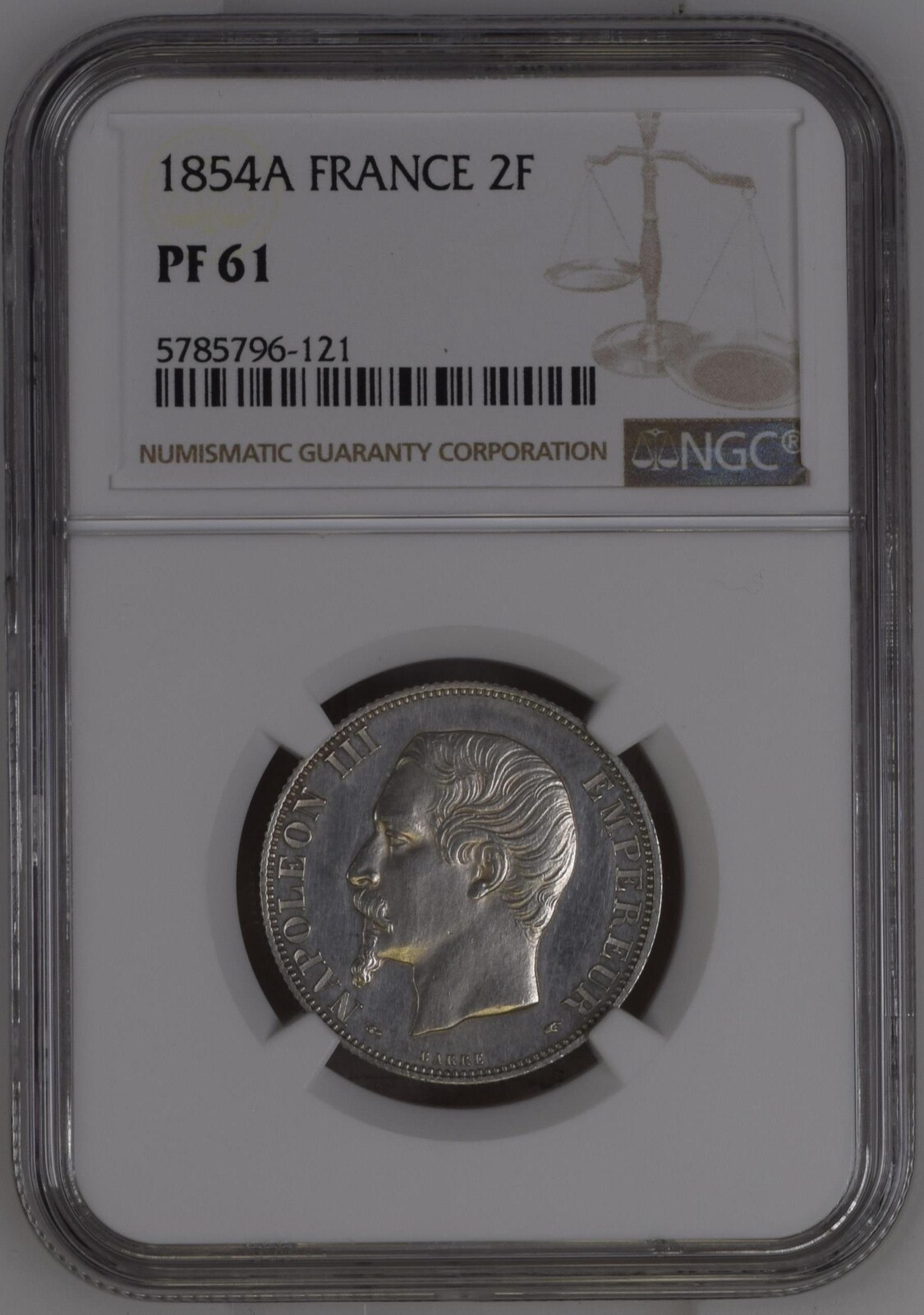 France - Napoléon III - 2 francs 1854 - NGC PF61 | MA-Shops
