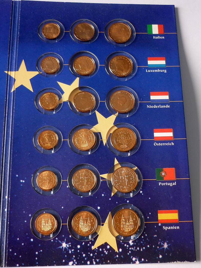 1, 2 und 5 Cent Komplett - Satz - Die Euro-Kollektion BU | MA-Shops