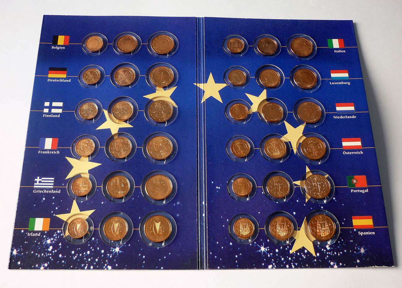 1, 2 und 5 Cent Komplett - Satz - Die Euro-Kollektion BU | MA-Shops