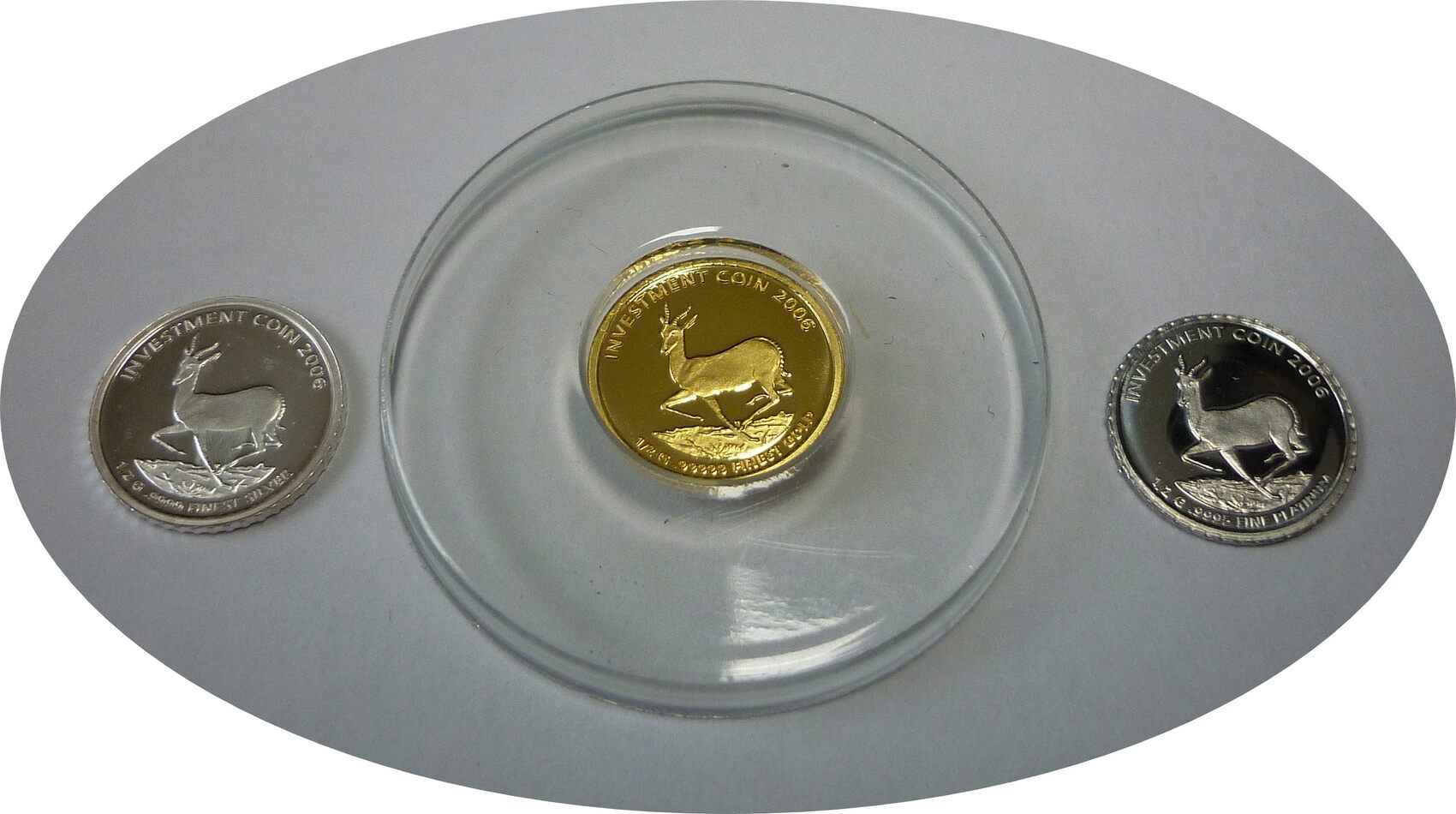Liberia 1 Dollar, 10 Dollars, 25 Dollars Investment Coin Set 2006 ...