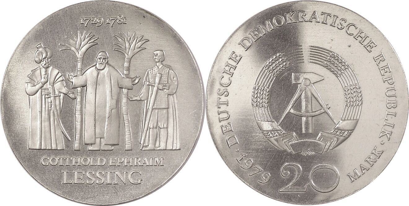Deutsche Demokratische Republik, DDR 20 Mark 1979 250. Geburtstag von ...