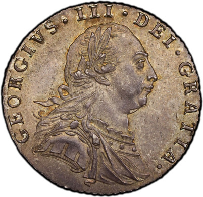 Great Britain GEORGE III 1787 6D PCGS MS 63+ S-3749 Hearts | MA-Shops