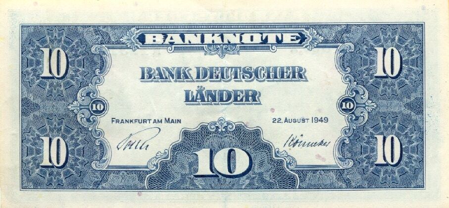 Deutschland 10 Deutsche Mark DM 1949 KN kann abweichen I | MA-Shops