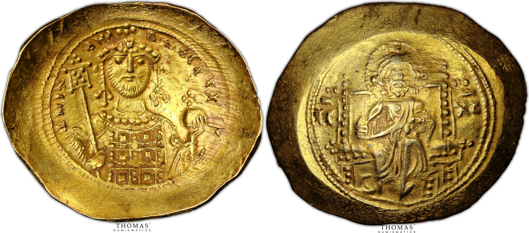 France Byzantine coin - Michael VII Doukas - Gold Histamenon Nomisma ...