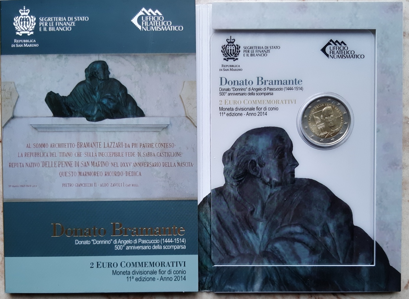 San Marino 2 Euro 2014 - Donato Bramante BU | MA-Shops