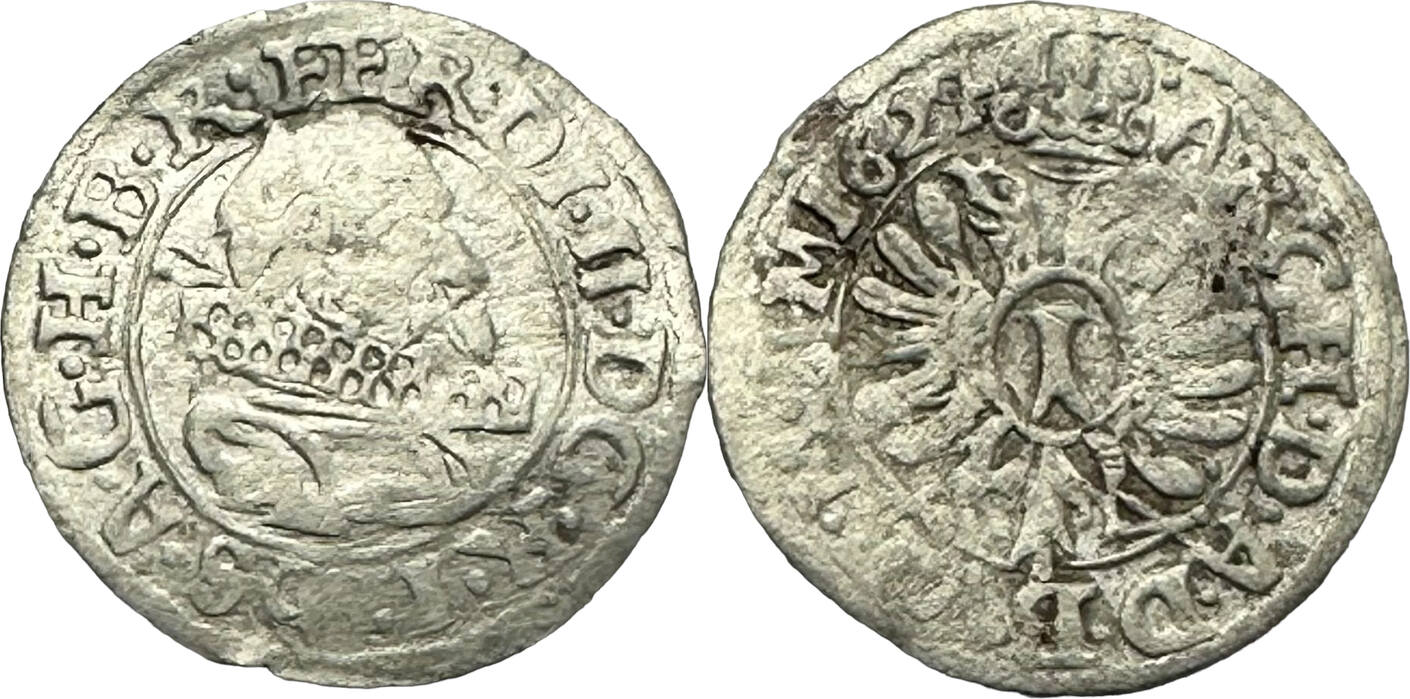 AUSTRIA EMPIRE 1 Kreuzer 1627 FERDINAND II. mint BRNO VF+ | MA-Shops