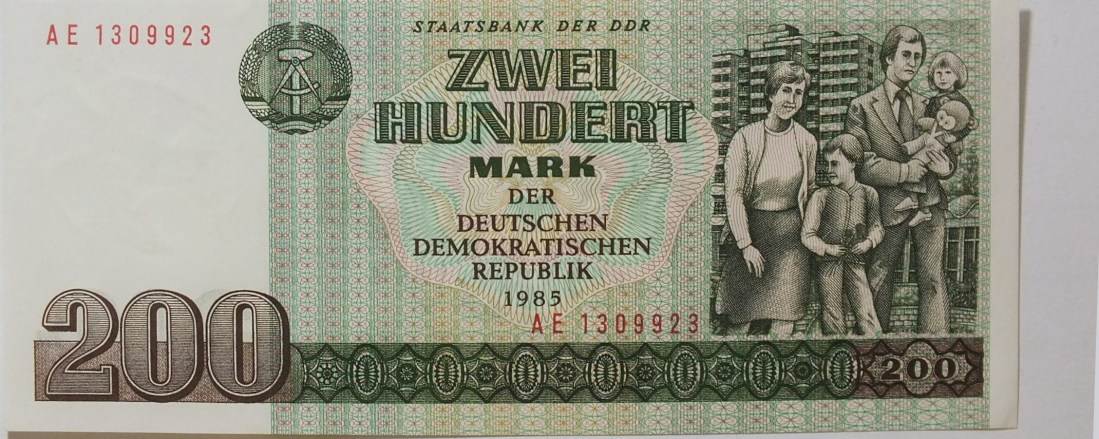 DDR 200 Mark 1985 World paper money Nr.32 Serie: AE unc | MA-Shops