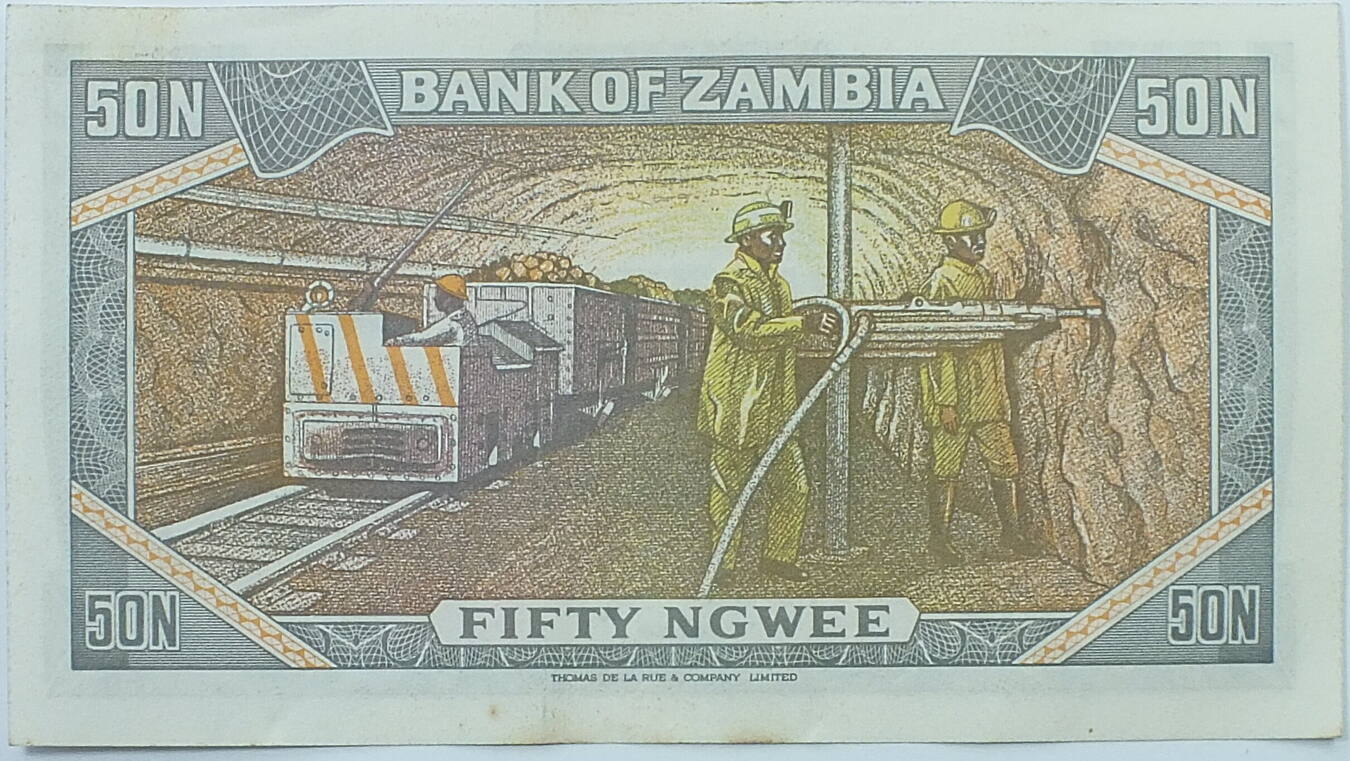 Zambia 50 Ngwee 1972 - 76 gebraucht | MA-Shops