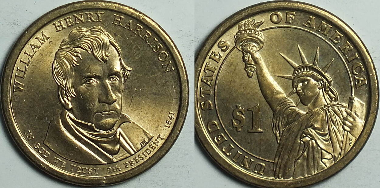 USA 1 $ 2009 P William Henry Harrison UNC, | MA-Shops
