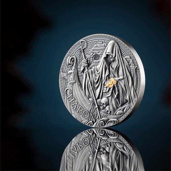 Cameroon 2024 Charon The Great Greek Mythology 1 oz Antique finish Silver Coin 1000 Francs CFA ...