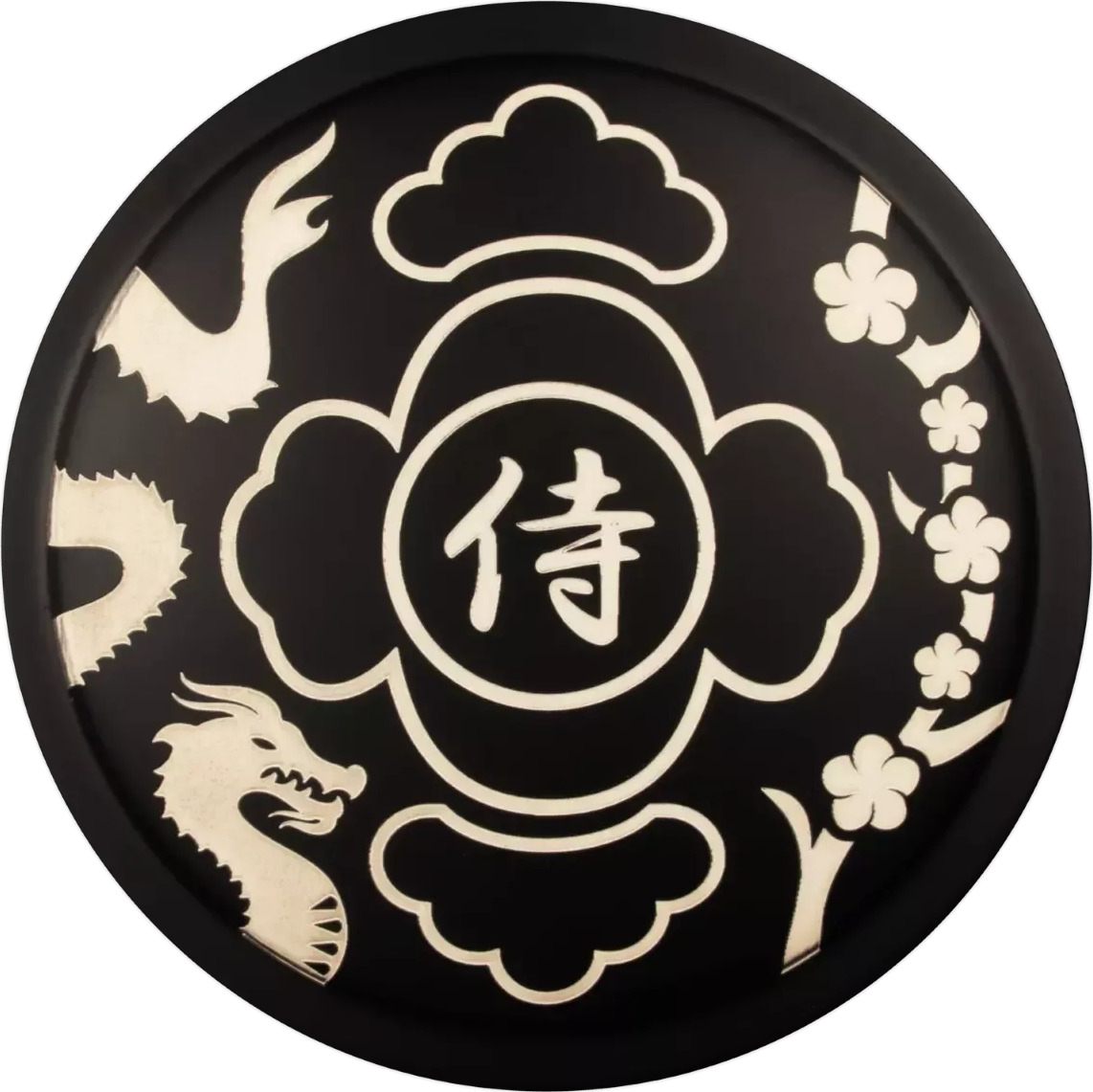 10 dollars Samurai Helmet Ancient Warriors 10 oz Antique finish Silver ...