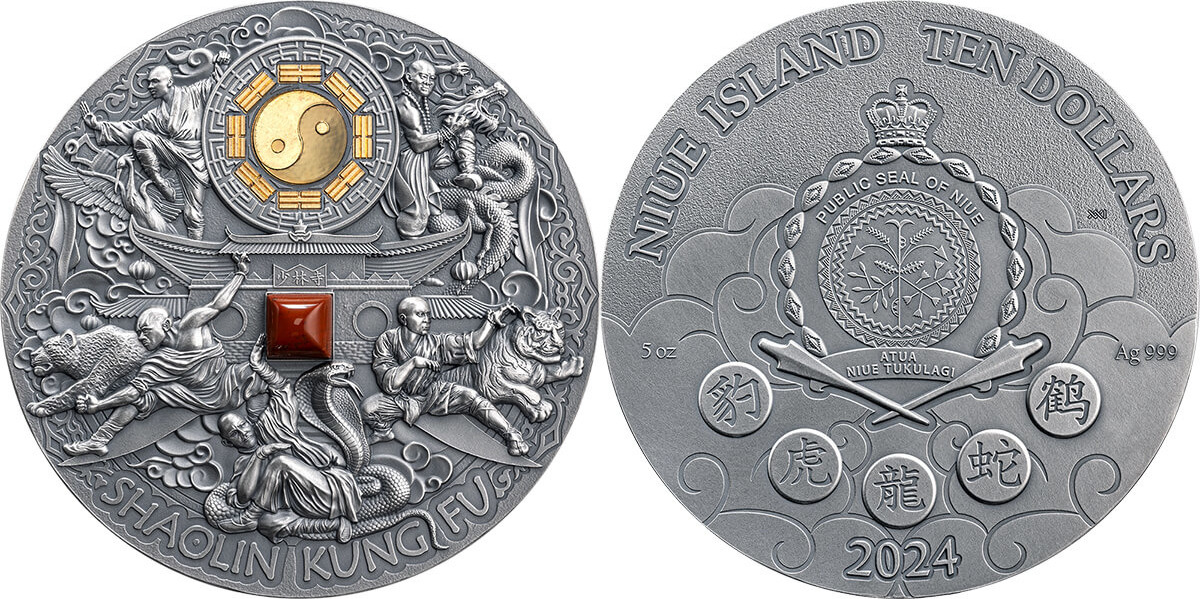 10 Dollars Shaolin Kung Fu Martial Arts Styles 5 oz Antique finish ...
