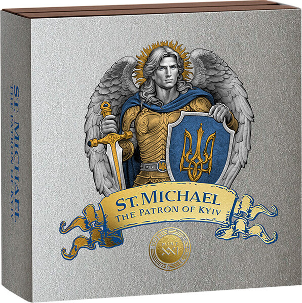 Niue 10 dollars 2024 St. Michael: The Patron of Kyiv 5 oz Silver Coin ...