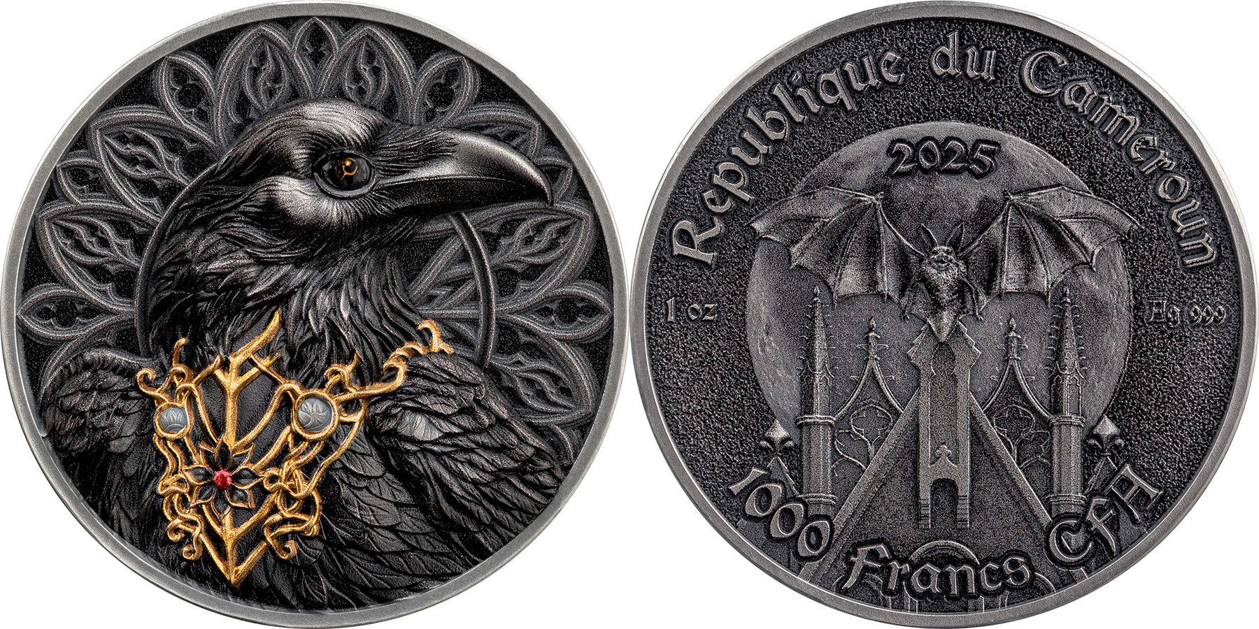 2025 Republic of Cameroon 1000 francs CFA Creatures of Nocturne - The ...